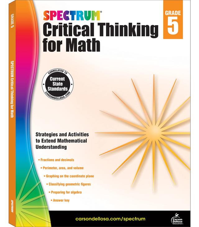 undefined | Spectrum Critical Thinking 5th Grade Math Workbooks